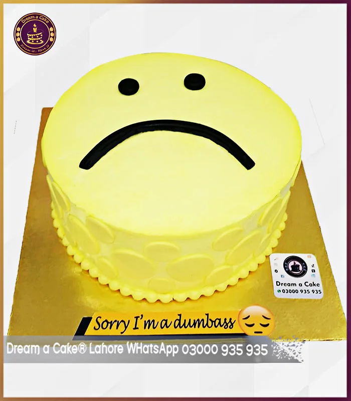 I’ M So Sorry Emoji Cake in Lahore - Dream a Cake