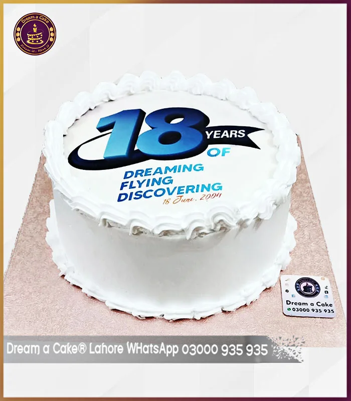 Milestone Achieved Corporate Picture Cake in Lahore – Dream a Cake