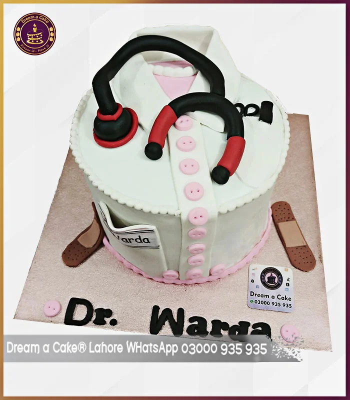 Eye-Catching Fondant Made Doctor Cake in Lahore - Dream a Cake