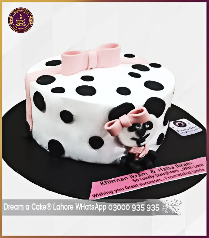 Irresistibly Cute Pink Panda Cake in Lahore - Dream a Cake