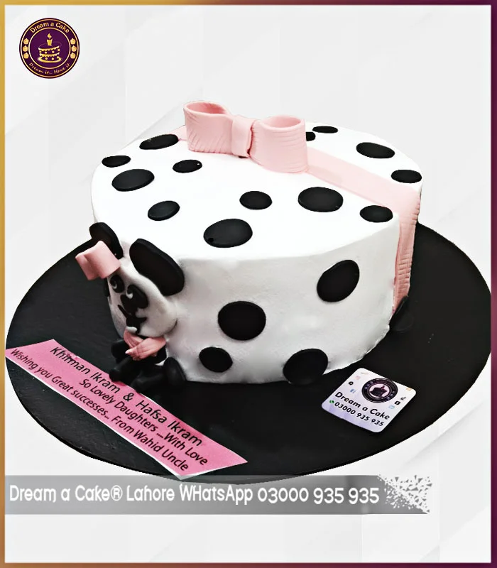 Irresistibly Cute Pink Panda Cake in Lahore - Dream a Cake