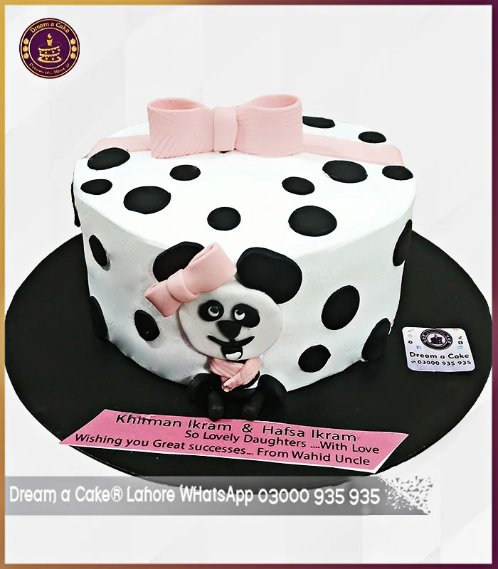Irresistibly Cute Pink Panda Cake in Lahore - Dream a Cake
