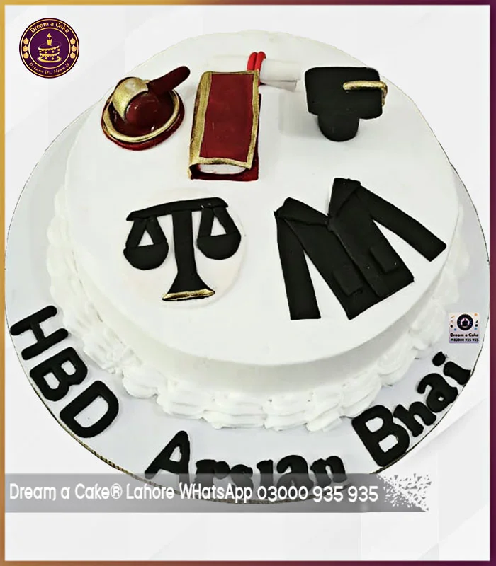 Lawfully Delicious Lawyer's Birthday Cake in Lahore - Dream a Cake