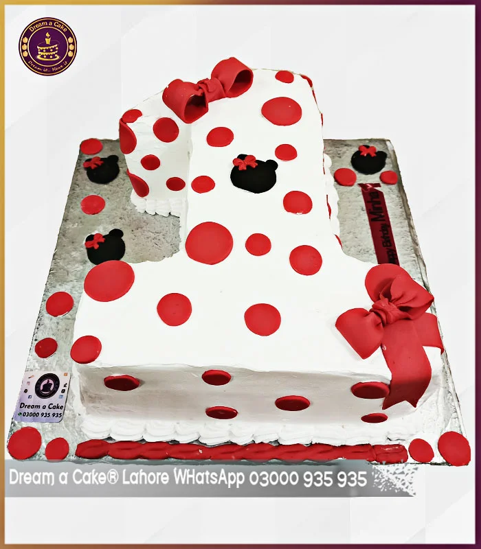Sparkling Starry 1st Birthday Number Cake in Lahore - Dream a Cake