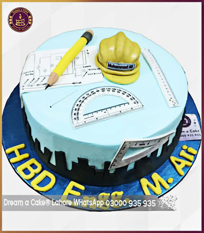 Tech-Savvy Sweetness Engineer's Birthday Cake in Lahore - Dream a Cake