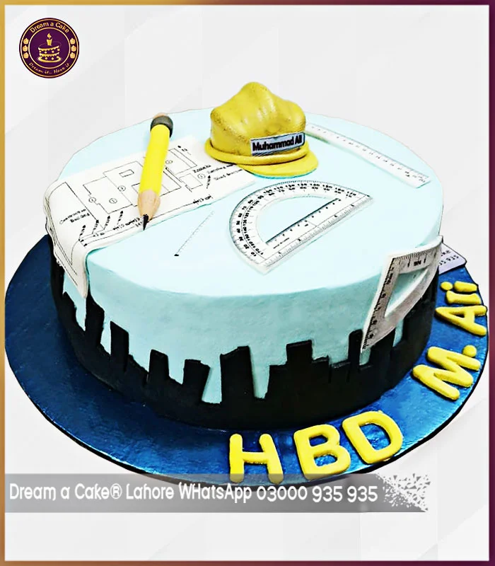 Tech-Savvy Sweetness Engineer's Birthday Cake in Lahore - Dream a Cake